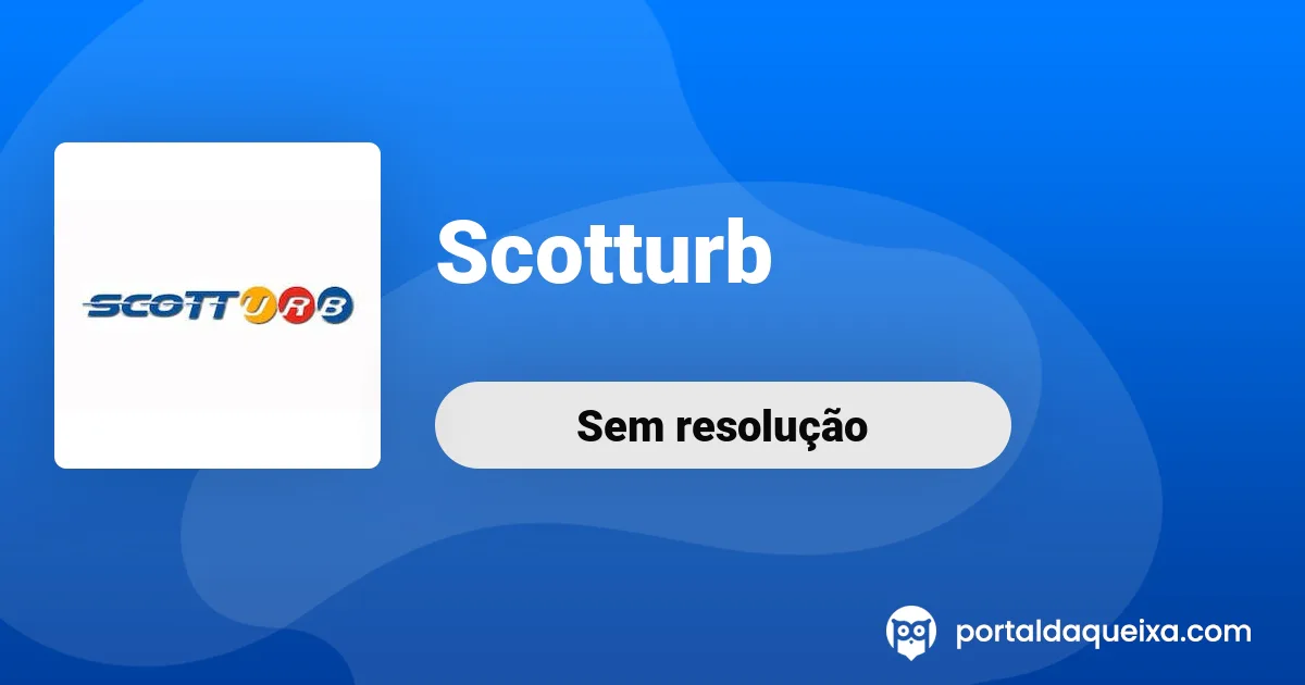 Reclamação: Scotturb - Relizei o pegamento em dinheiro e nunca recibi ...
