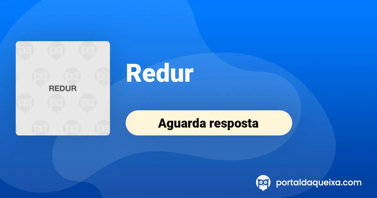 Redur - Encomenda atrasada