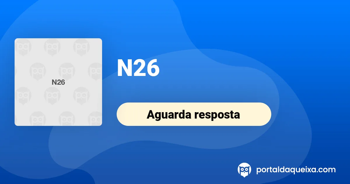 N26 - Conta bloqueada e fundos preso