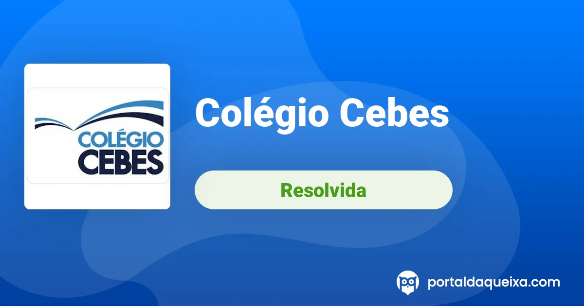 Reclamação Resolvida: Colégio Cebes - Privação de aulas virtuais