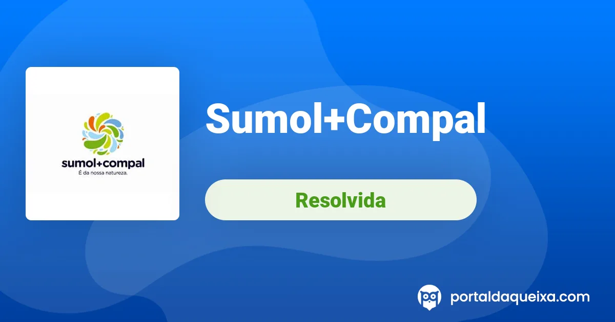 Reclamação Resolvida: Sumol+Compal - Algo estranho encontrado no ...
