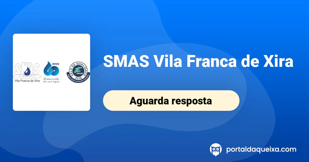Reclamação: SMAS Vila Franca de Xira - Pouca pressão de água