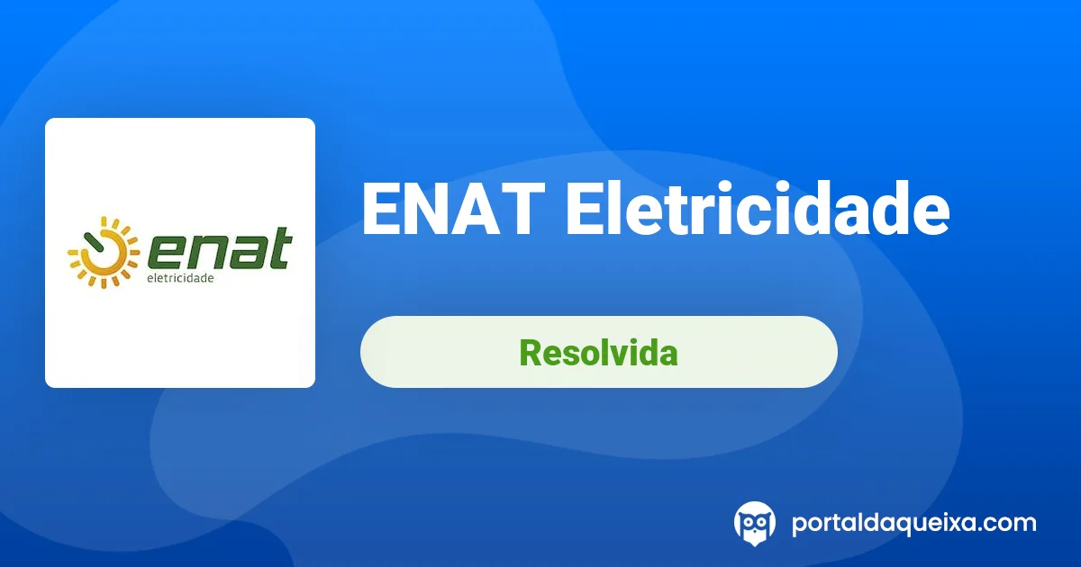 Reclamação Resolvida: ENAT - Infiltrações