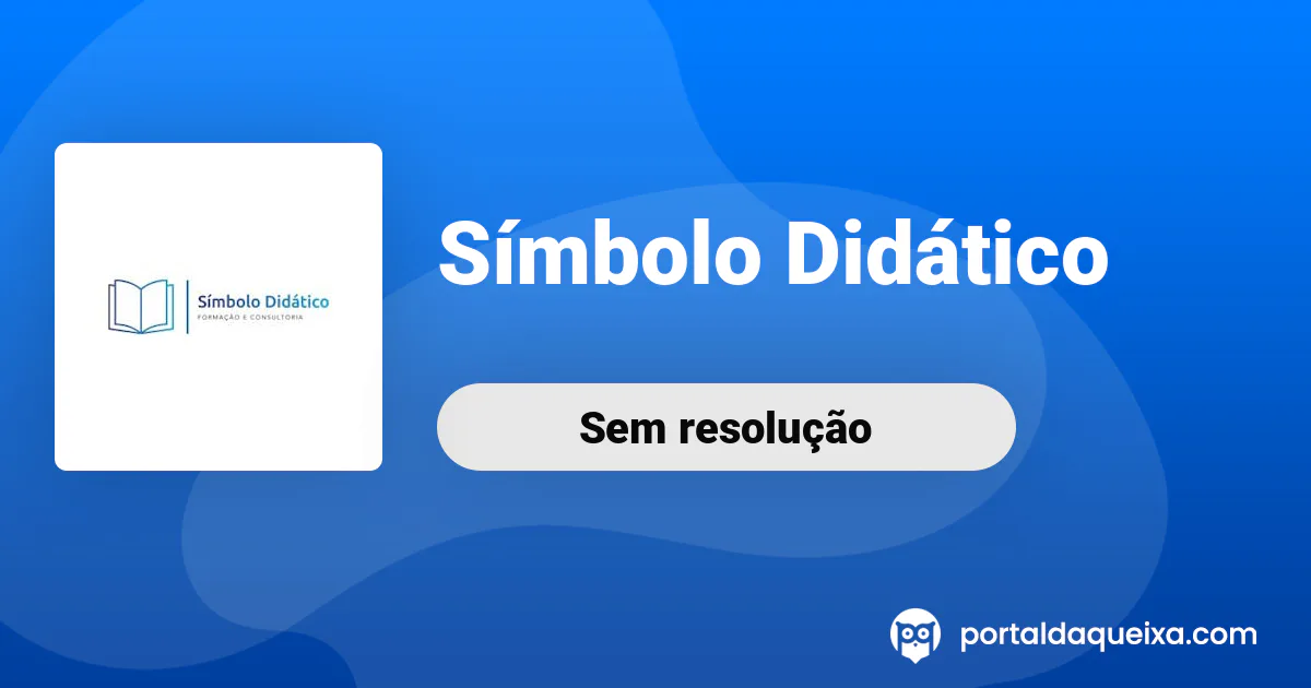 Reclamação: Símbolo Didático - Formação