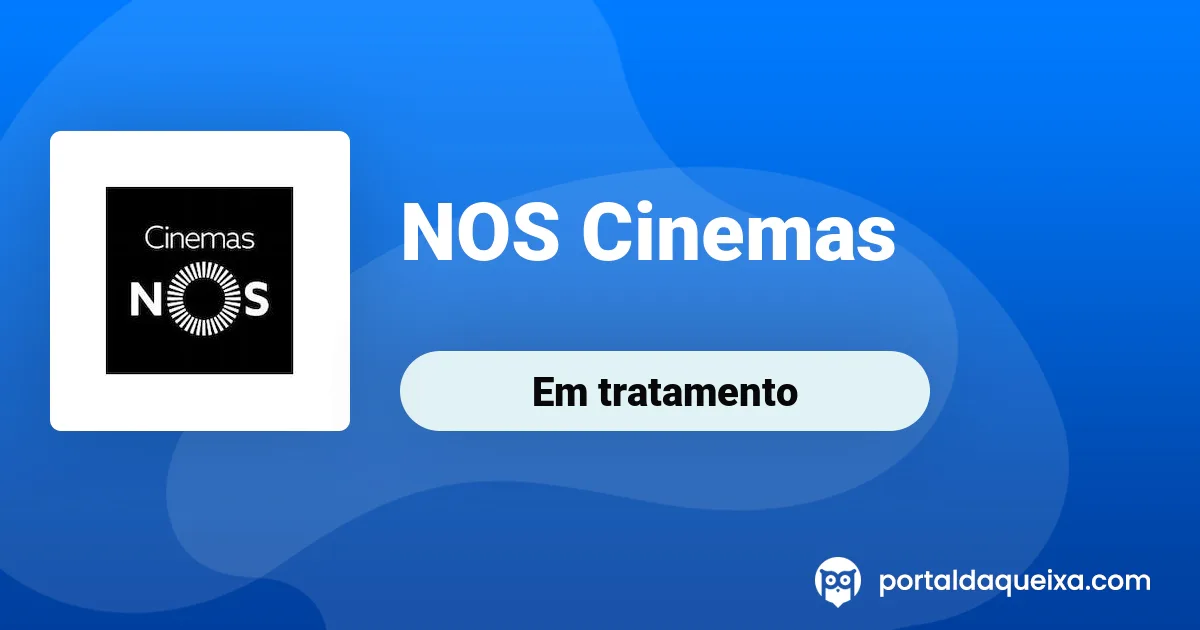 NOS Cinemas - Devolução de compra de bilhetes + itens bar