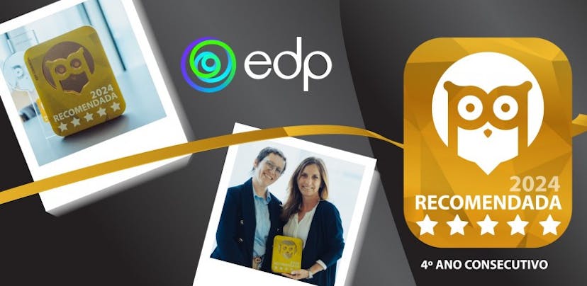 A EDP é Marca Recomendada 2024. Recebeu o prémio pela mão de um cliente